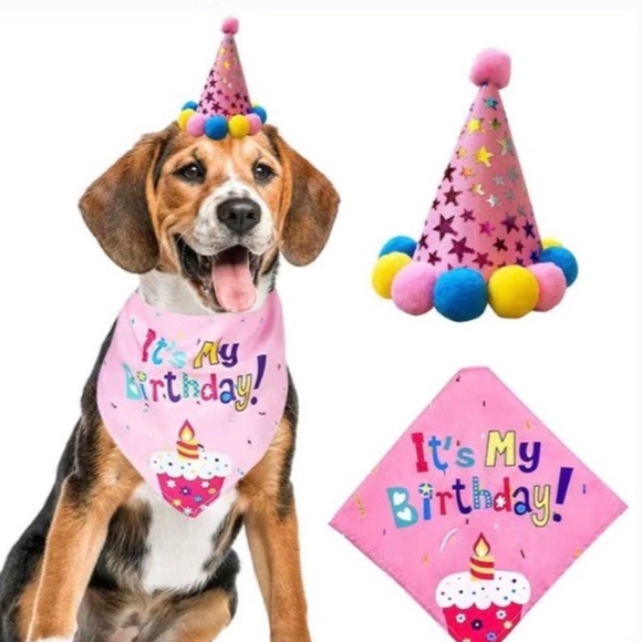Dog | Bundle Dog Birthday Party Supplies Dog Birthday Banner Bandana ...
